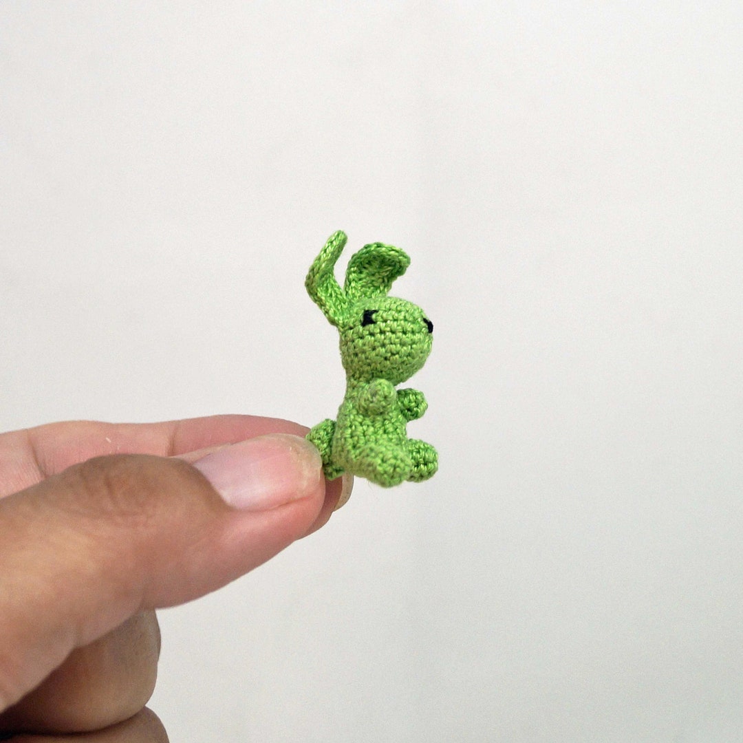 Nano Crocheted Bunny Extreme Miniature Crochet - Etsy