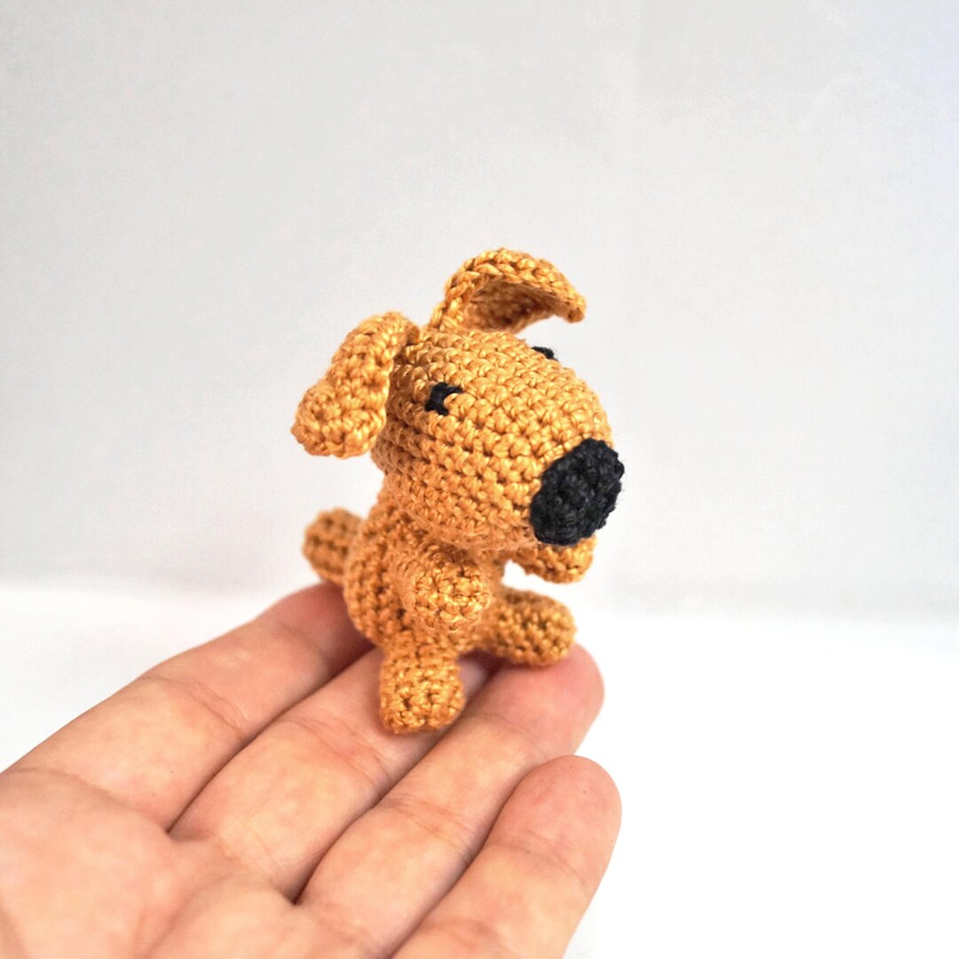 Mini Crocheted Dog - Etsy