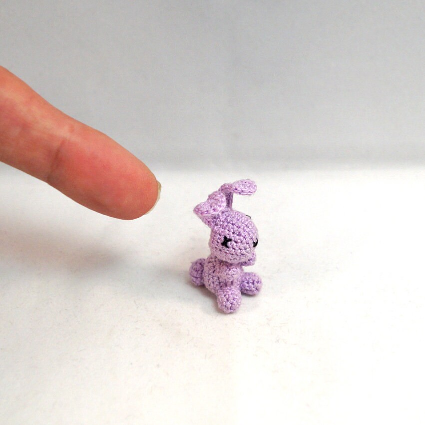 Nano Crocheted Bunny Extreme Miniature Crochet - Etsy