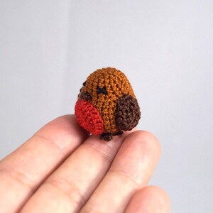 Micro Crocheted Robin - Etsy