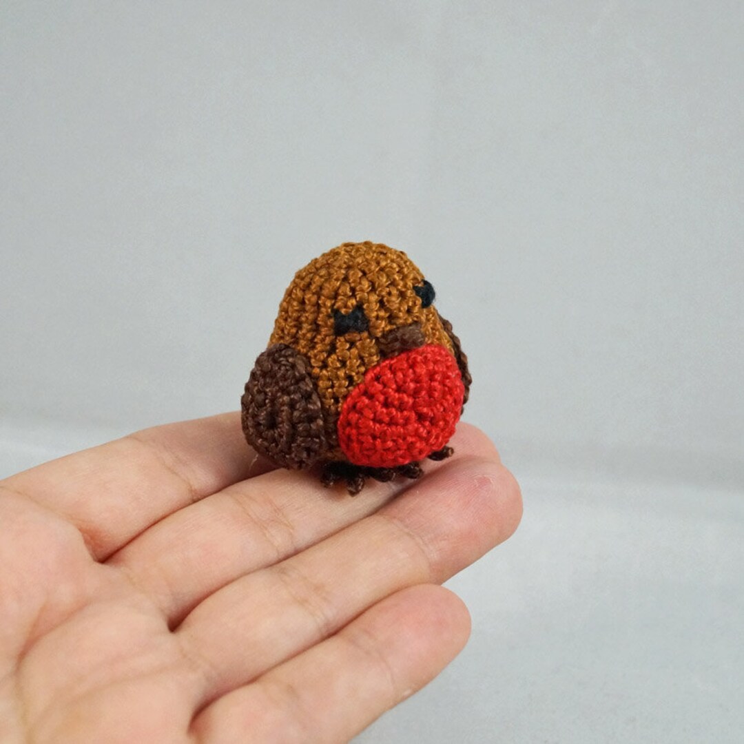 Mini Crocheted Robin - Etsy