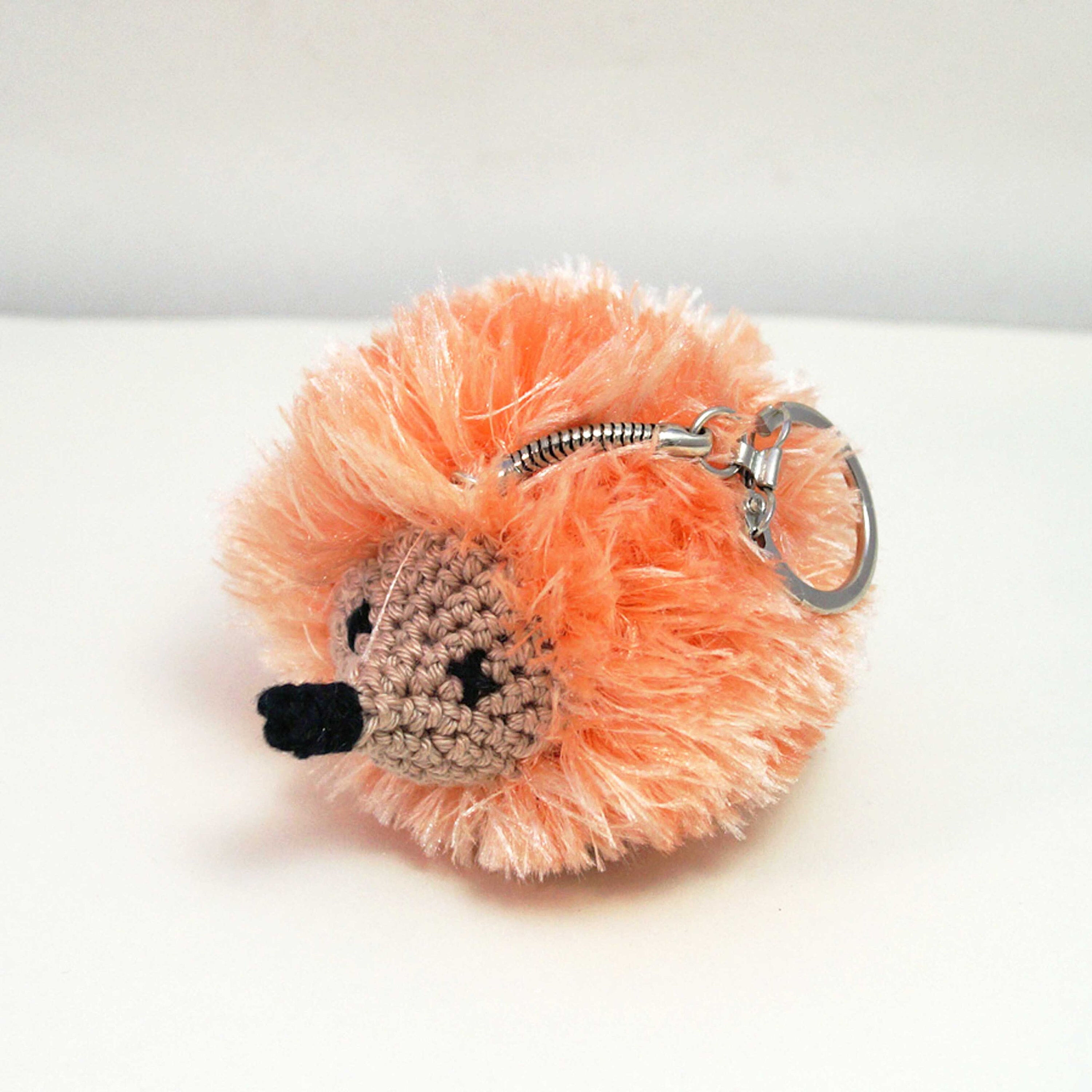 Small Crocheted Hedgehog Keychain/bag Charm/keyring - Etsy Ireland