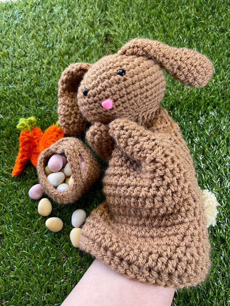Crochet Pattern Bunny Rabbit Animal Hand Puppet PDF PATTERN - Etsy