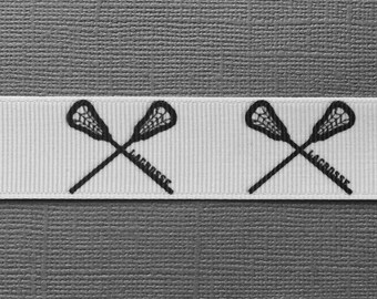 Lacrosse Ribbon 7/8 Grosgrain Ribbon - Etsy
