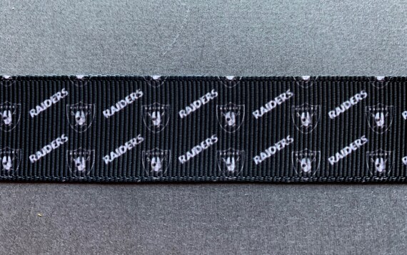 Oakland/las Vegas RAIDERS 7/8 Grosgrain Craft Ribbon 3 | Etsy
