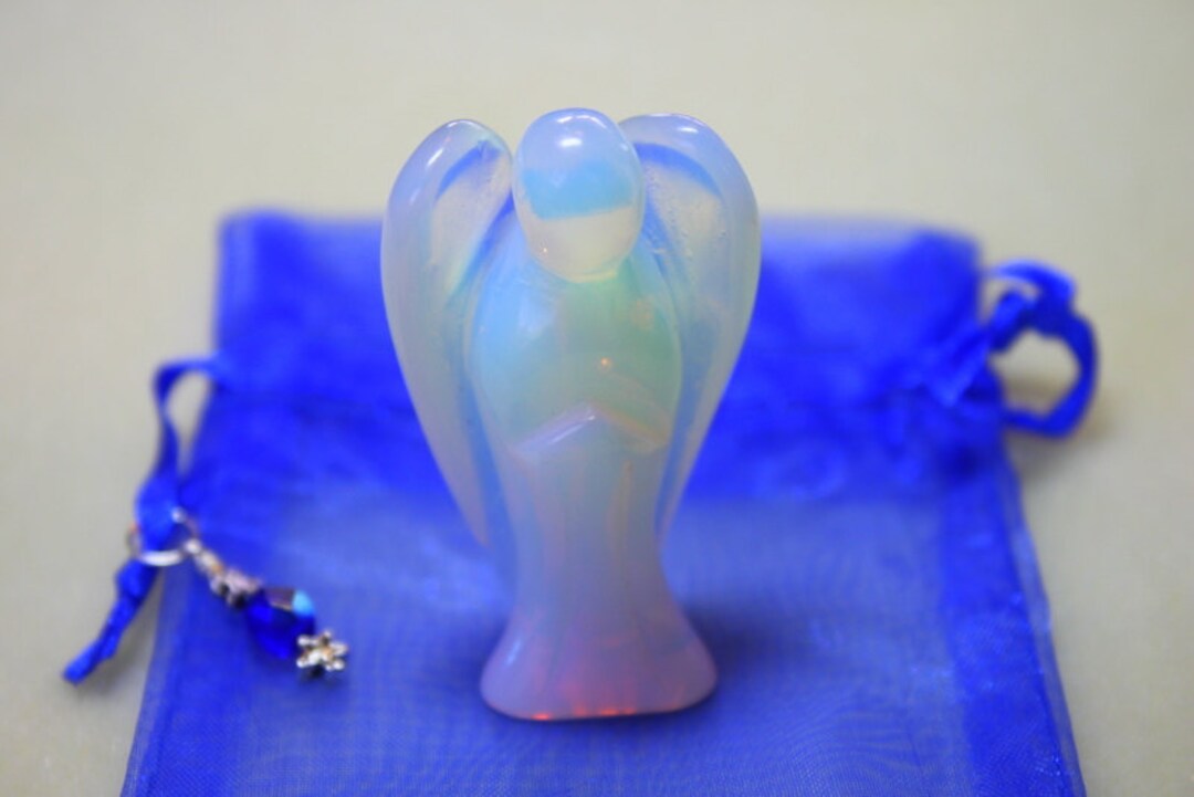 Pocket Angel, Opalite Angel, Touch Stone, Comfort Token, Carved Angel ...