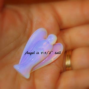 Pocket Angel, Opalite Angel, Touch Stone, Comfort Token, Carved Angel ...