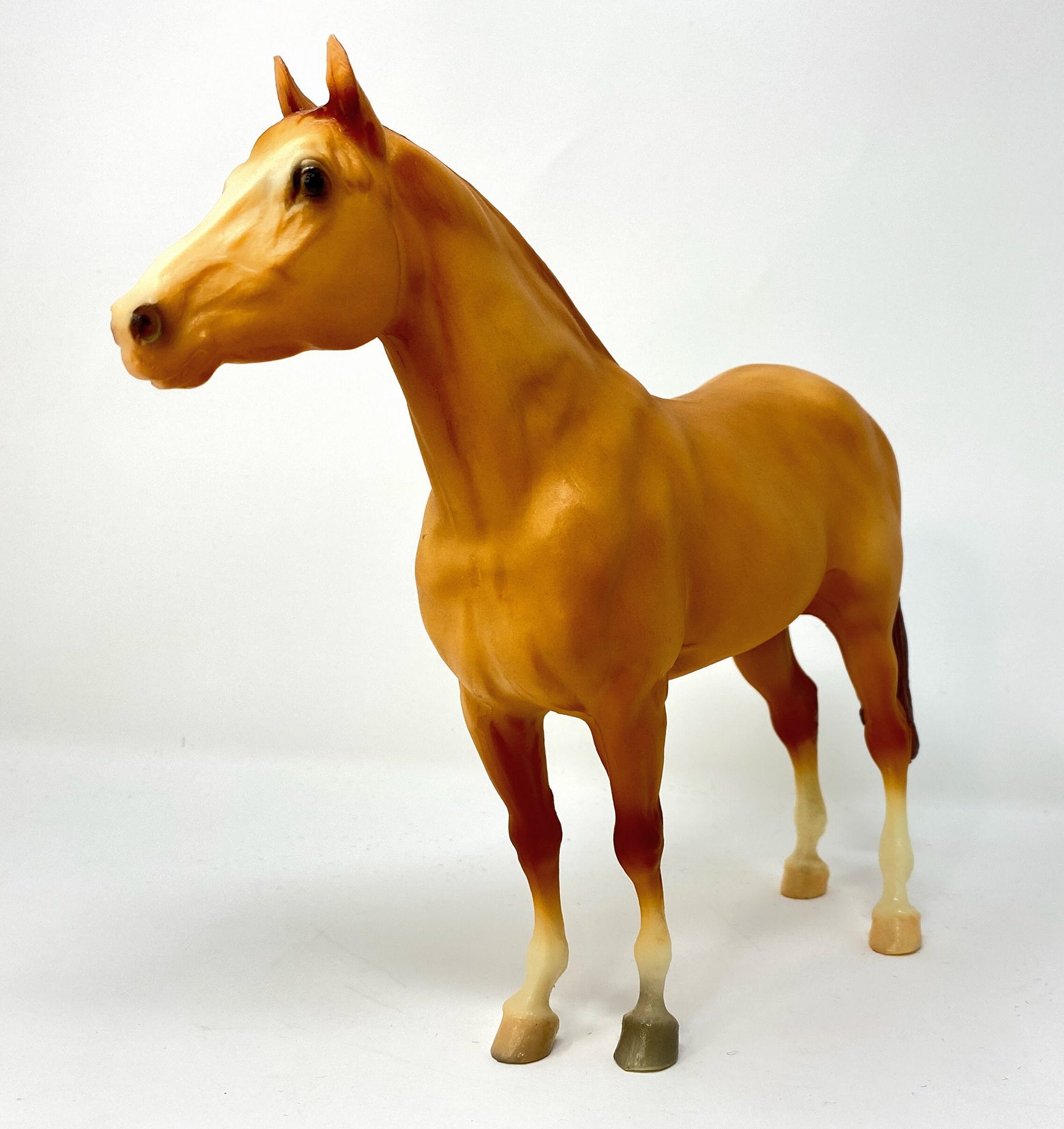 Vintage Breyer Adios #705 - Apricot Dun Standing QH Stallion c 1988-1989