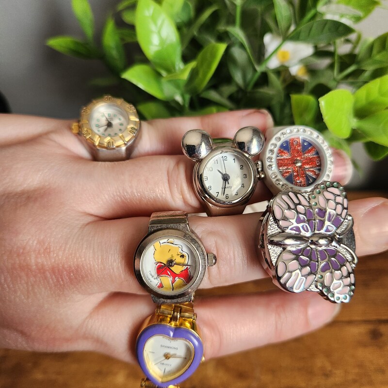 Clock Finger Ring - Etsy