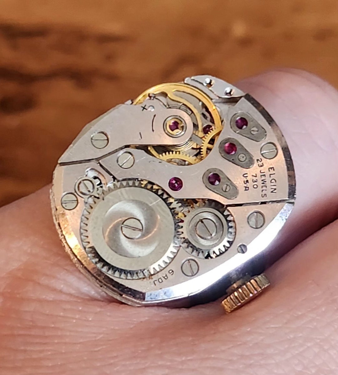 Elgin Watch Mechanics Ring Size 7 - Etsy