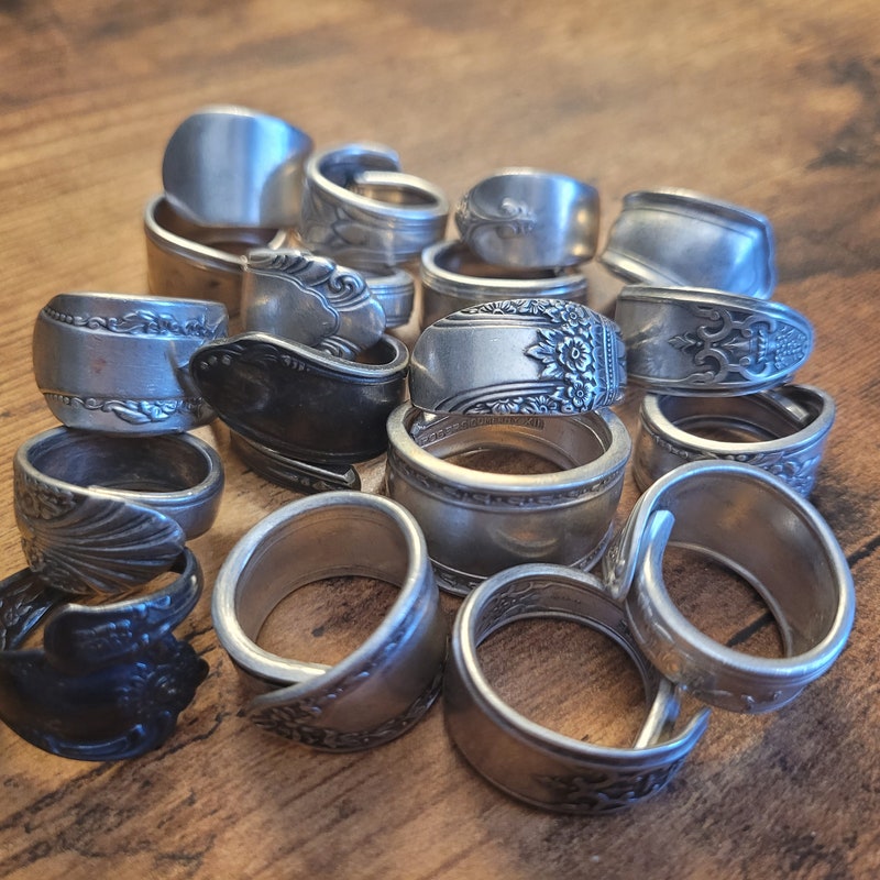 Silver Spoon Ring - Etsy