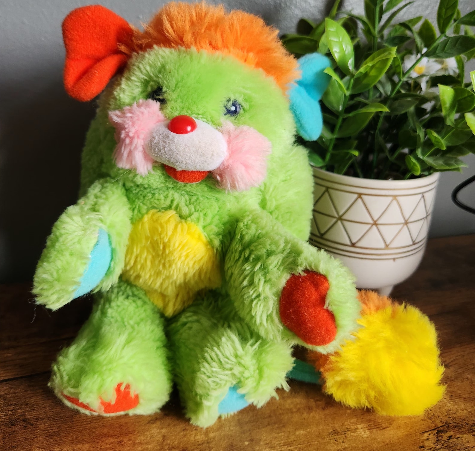 Green Popples Putter, 8 Popple, Small Size Vintage Plush Toy, Original ...