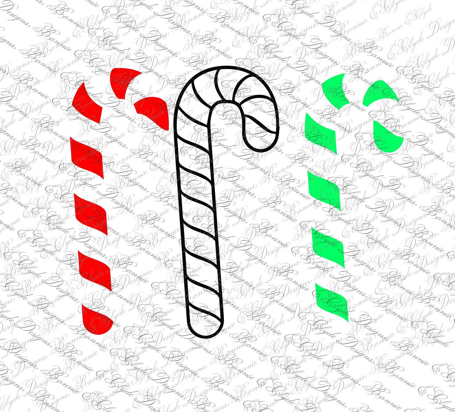 Candy Cane Instant Digital Download SVG PNG DXF Christmas Clipart - Etsy