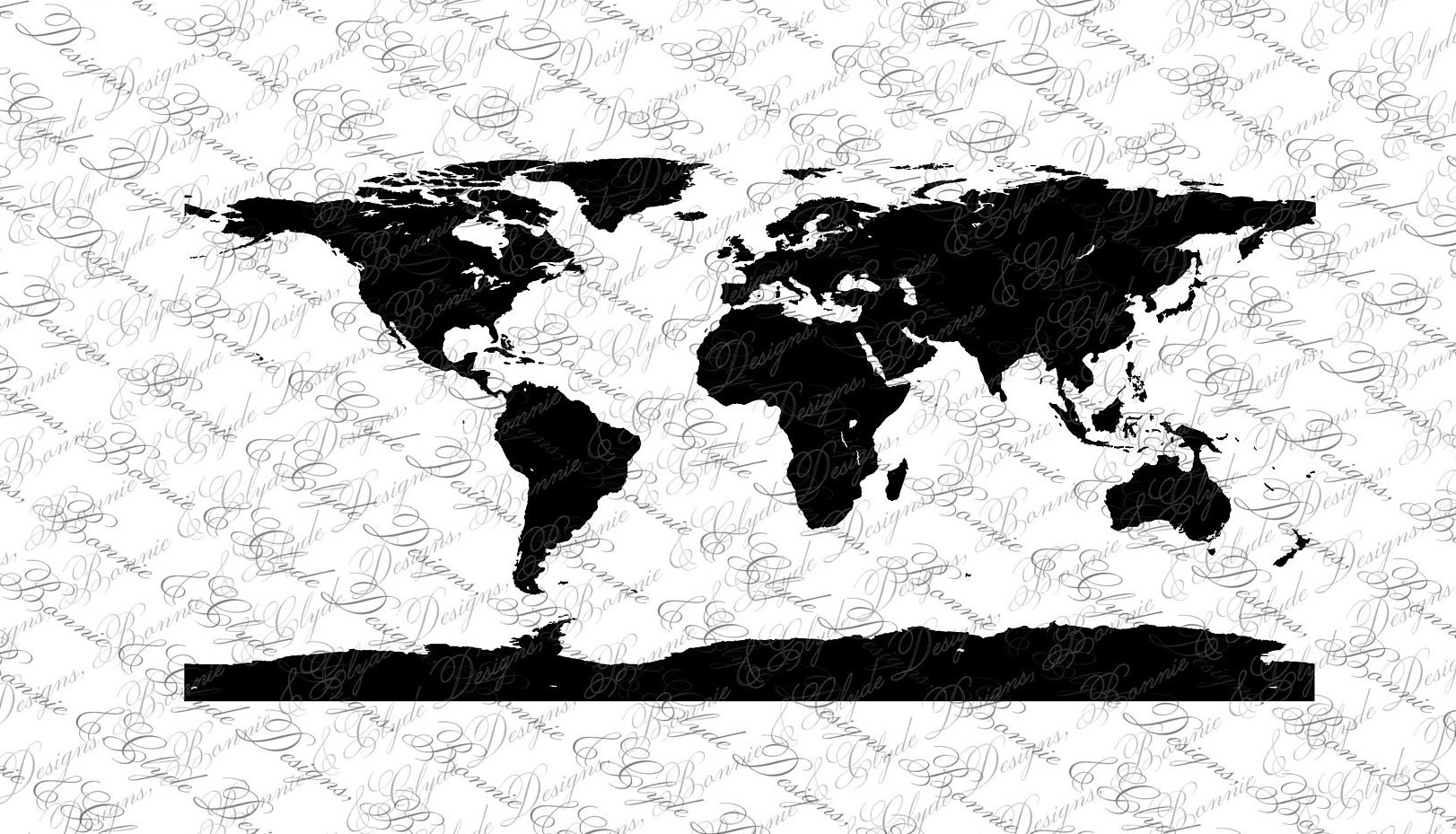 World Map Instant Digital Download SVG Jpeg PNG DXF Cutting Files - Etsy