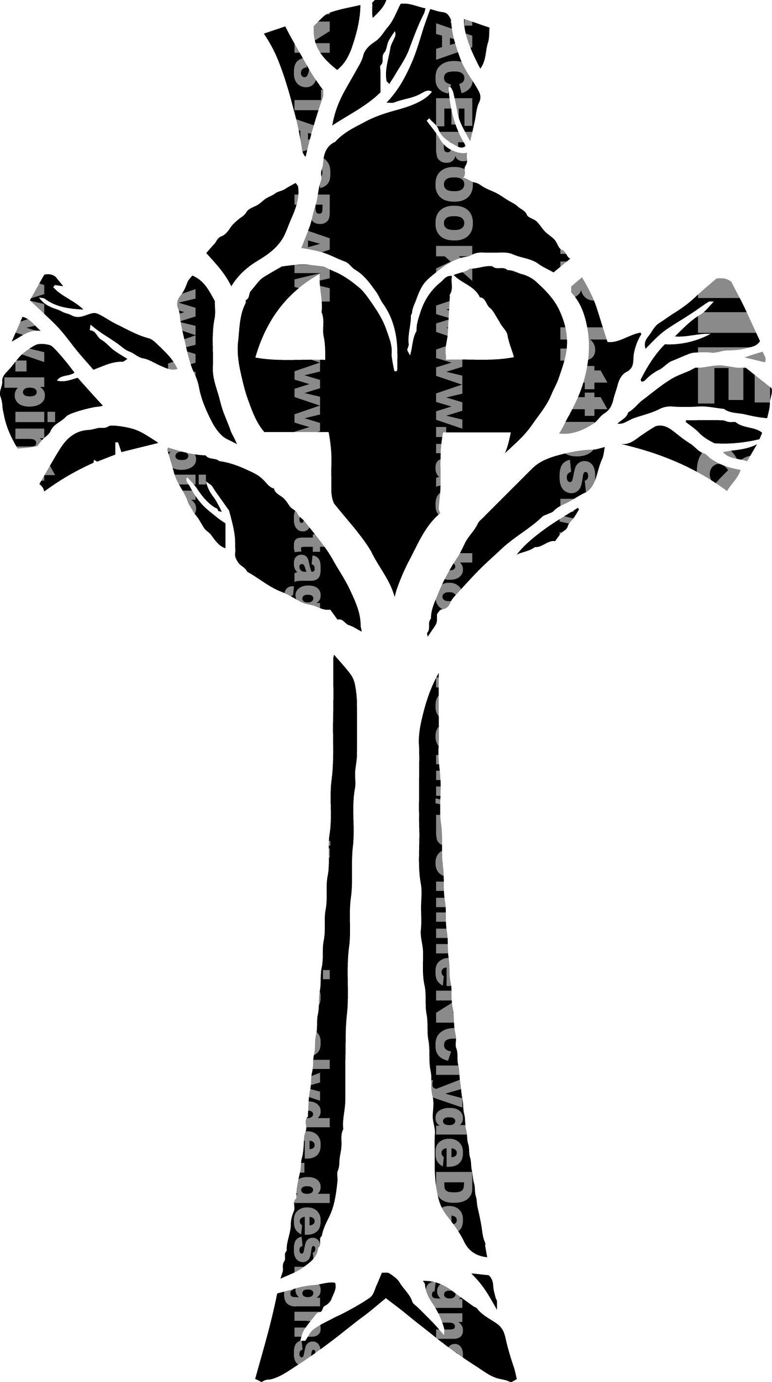 Cross With Tree Instant Digital Download SVG PNG DXF Files Religious ...