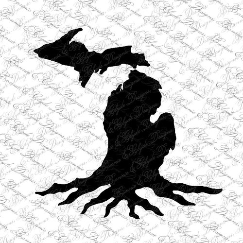 Michigan Roots Instant Digital Download Files SVG PNG DXF - Etsy