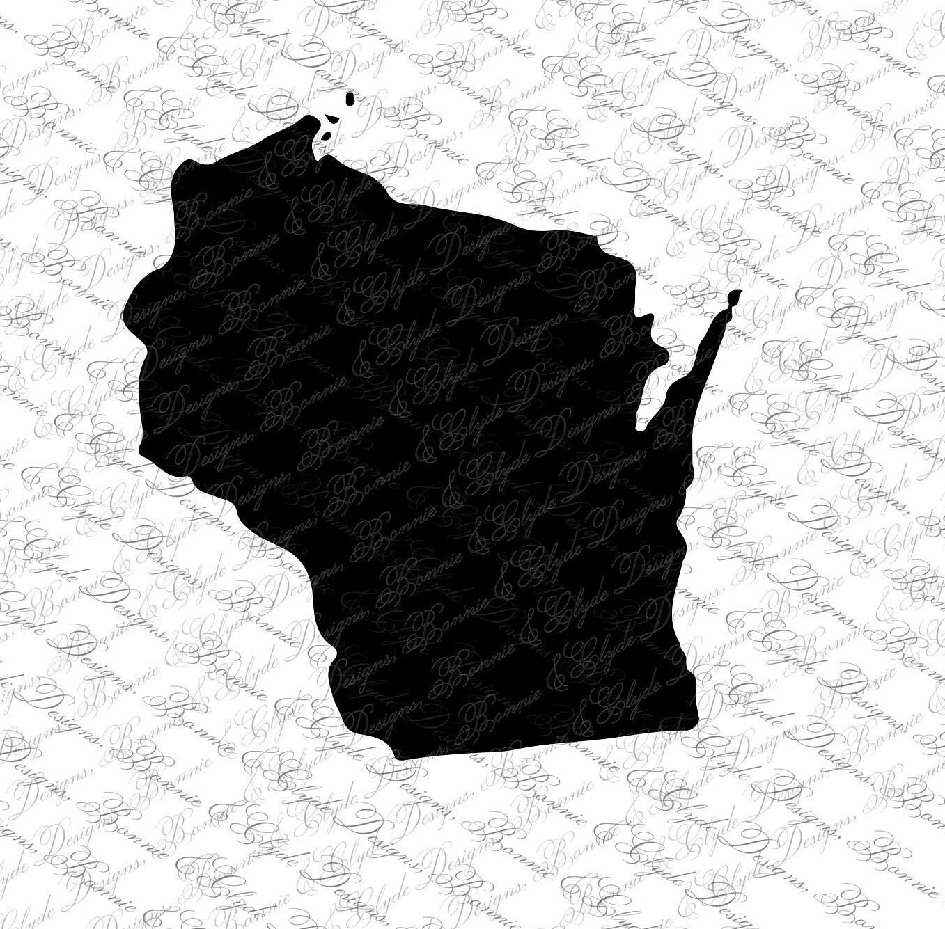 Wisconsin state outline instant digital download SVG PNG - Etsy Italia