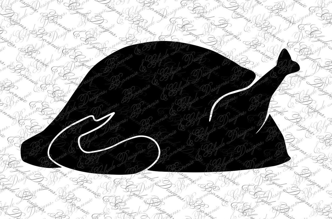 Turkey Dinner Silhouette Digital Instant Download Jpeg SVG - Etsy