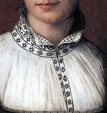 Machine Blackwork Designs for Renaissance Collar & Cuffs - 1530 Lady in ...