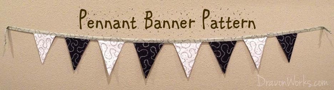 Pennant or Bunting Banner Downloadable PDF Pattern - Rennaisance ...