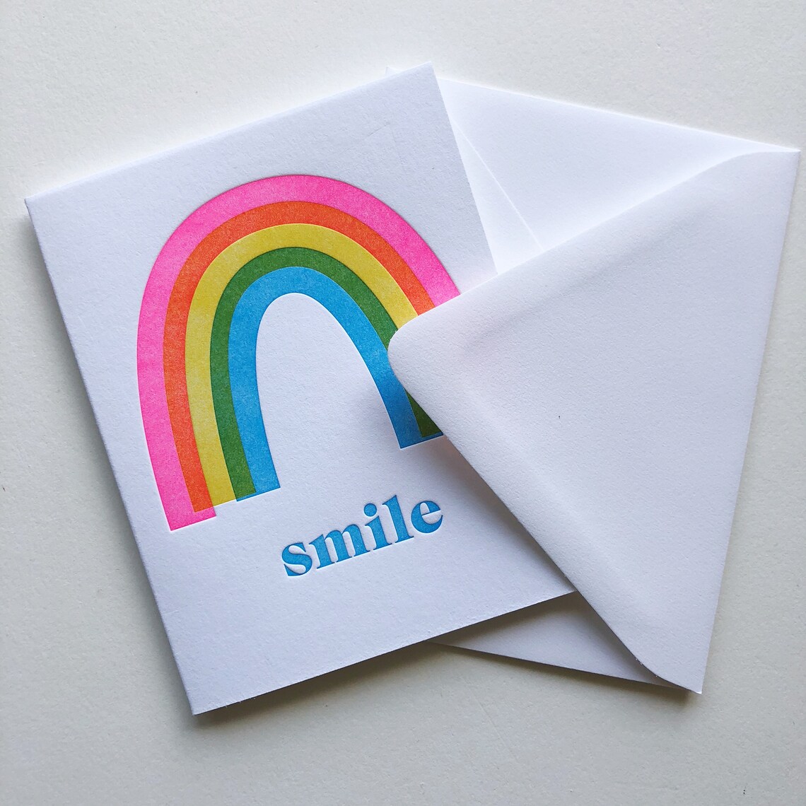 Smile Rainbow Card Pack : Boxed Set of Six Letterpress Cards - Etsy