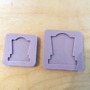 Tombstone Silhouette Silicone Mold for Resin and Epoxy. Sized - Etsy