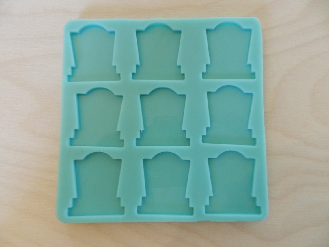 Tombstone Silhouette Silicone Mold for Resin and Epoxy. Sized - Etsy