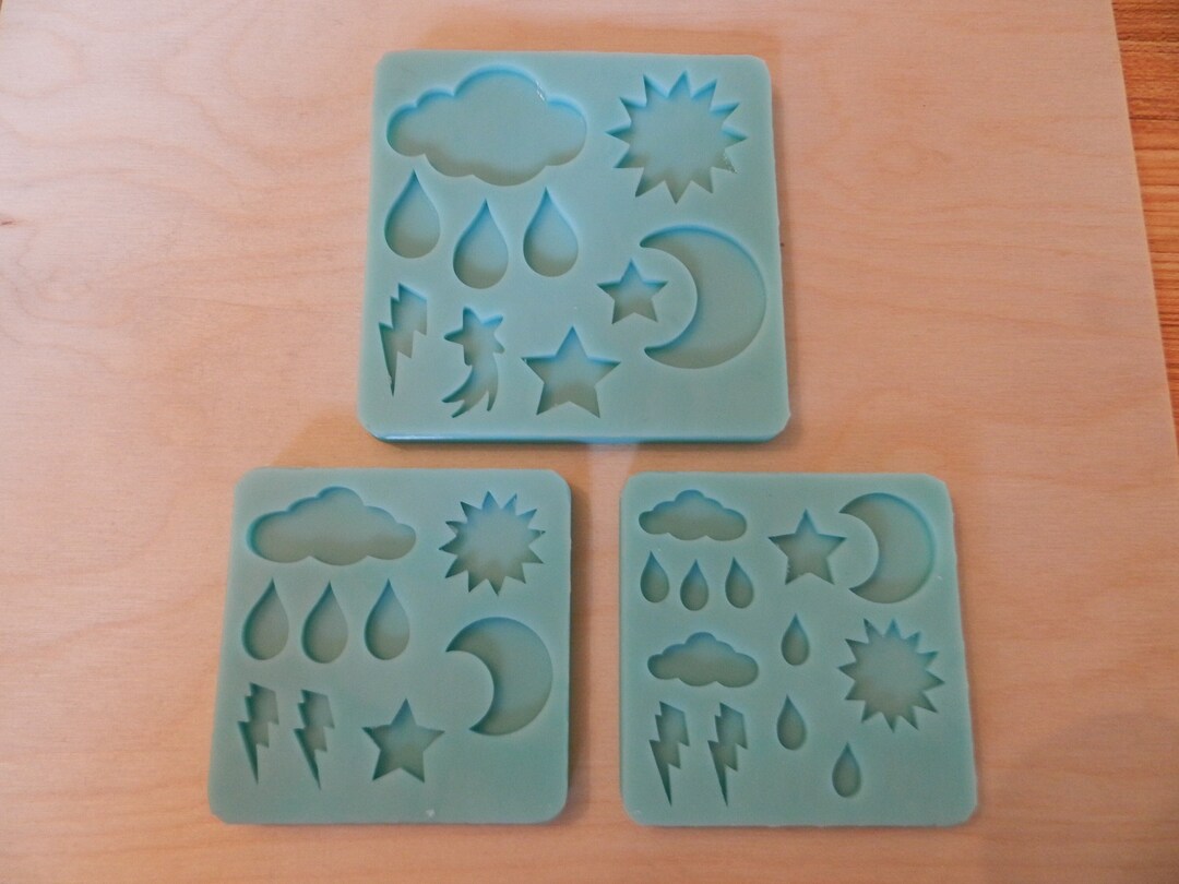 1/2 to 2 Weather Assortment Silicone Mold for Resin and Epoxy. 1/8 3mm ...