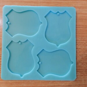 Police Badge Silicone Mold for Resin and Epoxy. Sized for Use on Badge ...