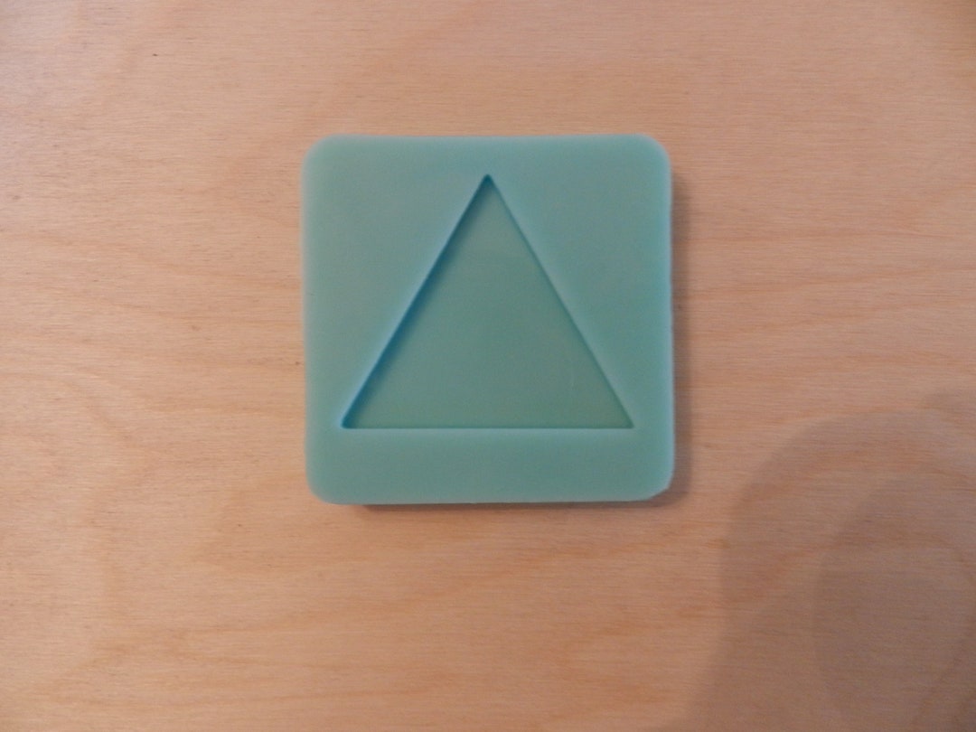Triangle Silicone Mold for Resin and Epoxy. Sized for Use on Badge ...