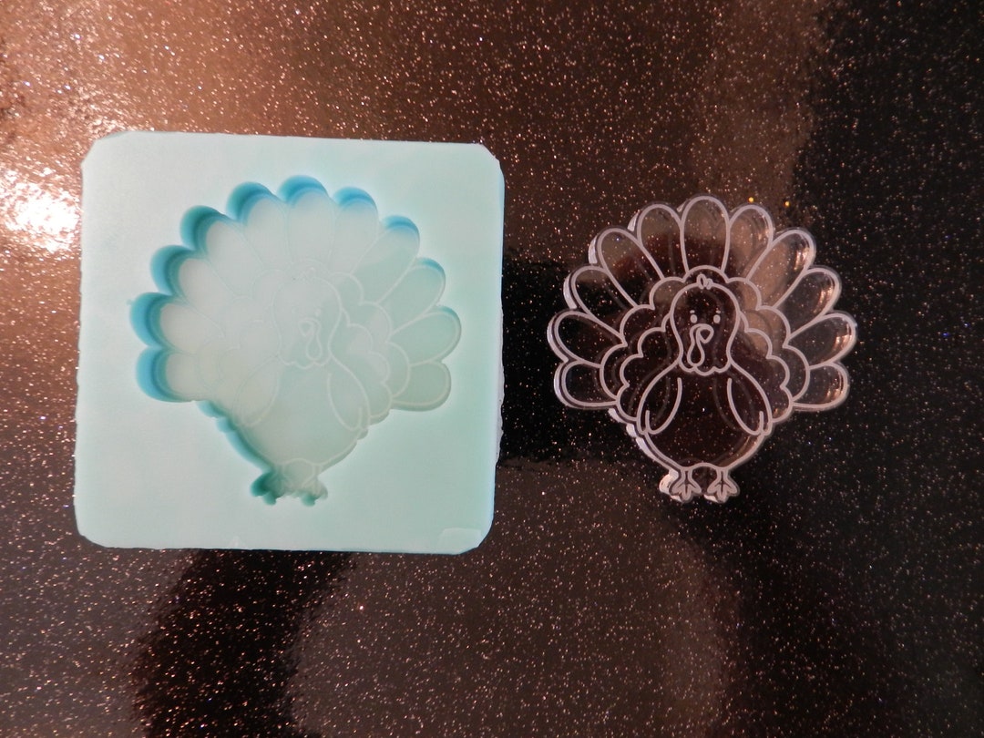 2 Etched Turkey Silicone Mold for Resin and Epoxy. Sized for Use on ...