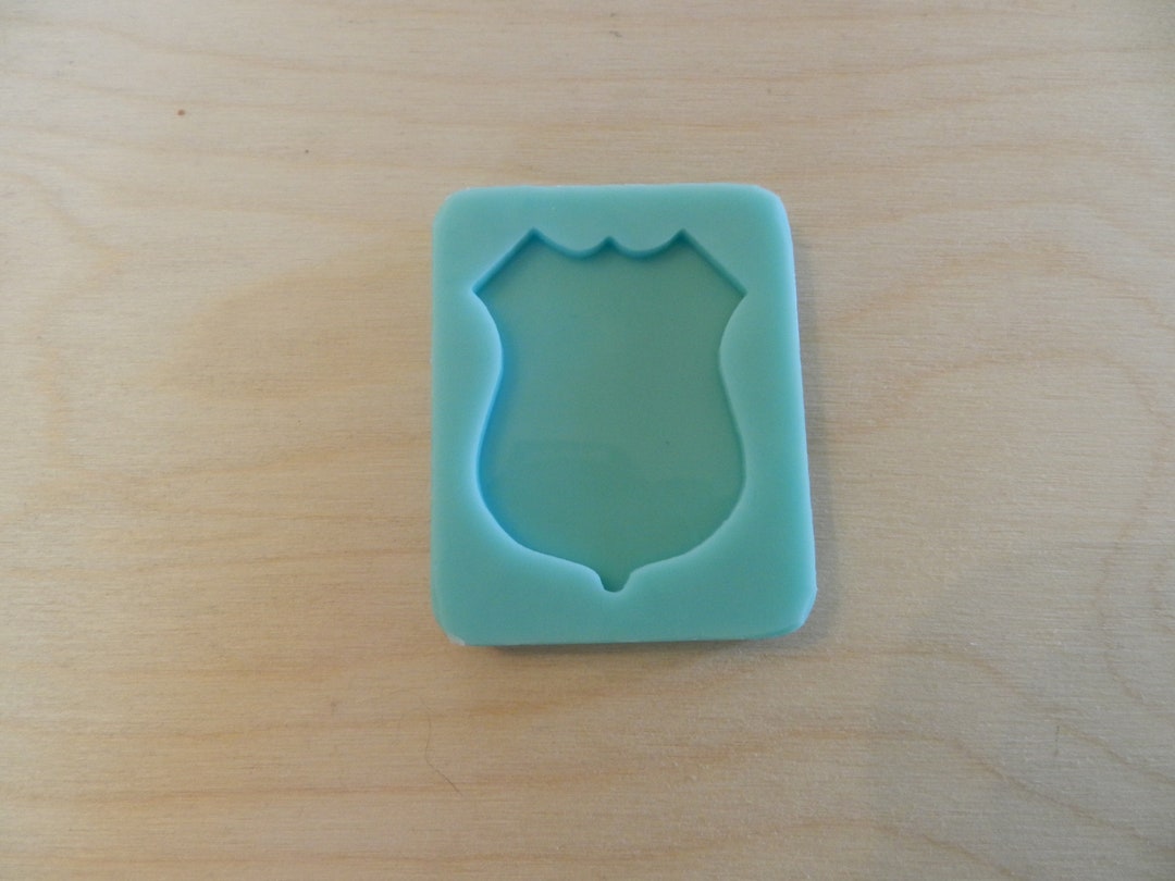 Police Badge Silicone Mold for Resin and Epoxy. Sized for Use on Badge ...