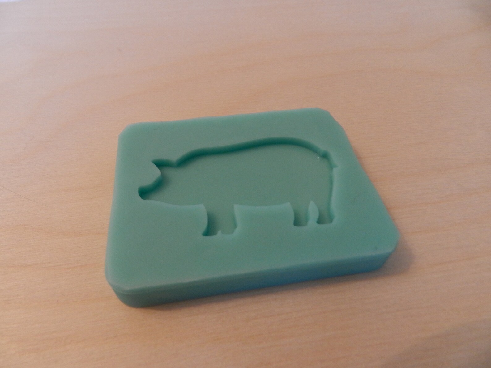 Pig Silicone Mold for Resin and Epoxy. Sized for Use on Badge | Etsy