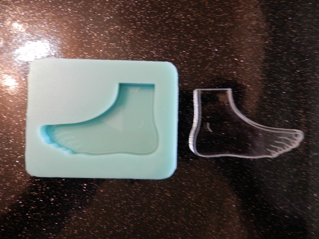 2 Etched Anatomical Foot Silicone Mold for Resin or - Etsy