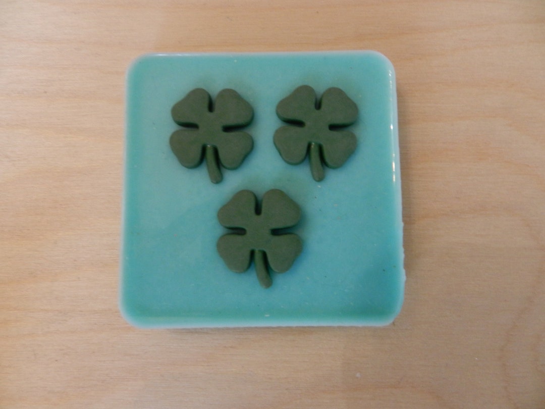 Miniature 3/4 Four Leaf Clover Silicone Mold for Resin or Epoxy. St ...