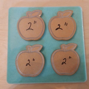 1 1/2, 2 or 2 1/2 Etched Apple Silicone Mold for Resin and Epoxy. 1/4 ...