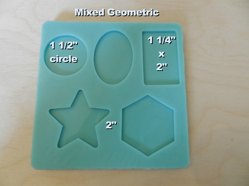 Geometric Assortment Silicone Mold for Resin and Epoxy. Sized - Etsy