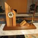 Office Clock With Business Cards Holder and Wooden Pen. - Etsy