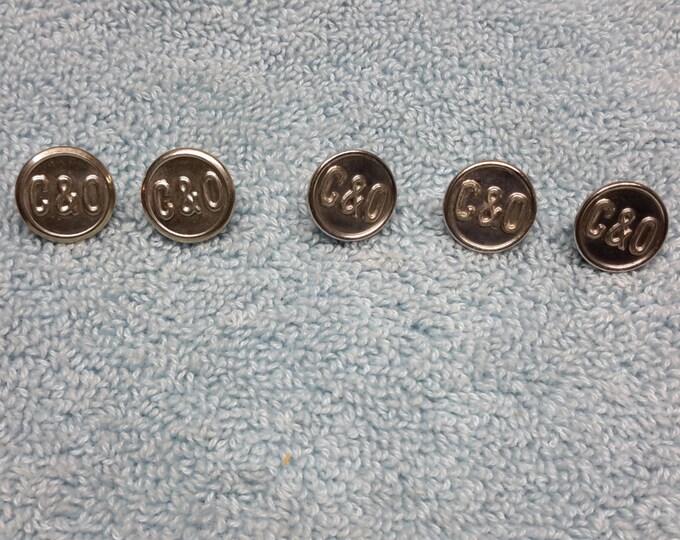 Vintage Railroad Conductor Buttons C&O - Etsy