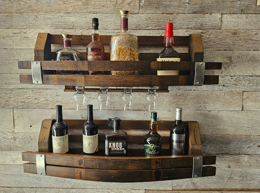 Whiskey/wine/bourbon Shelf - Etsy