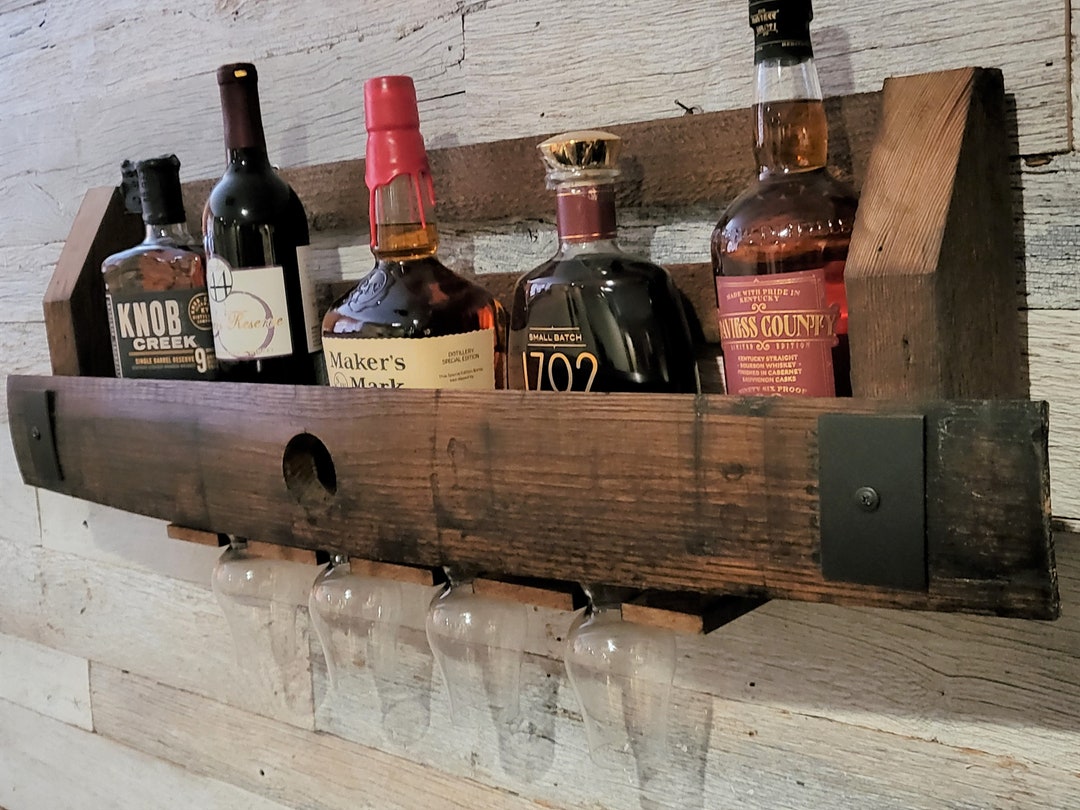Whiskey/bourbon Shelf/bar Shelves - Etsy