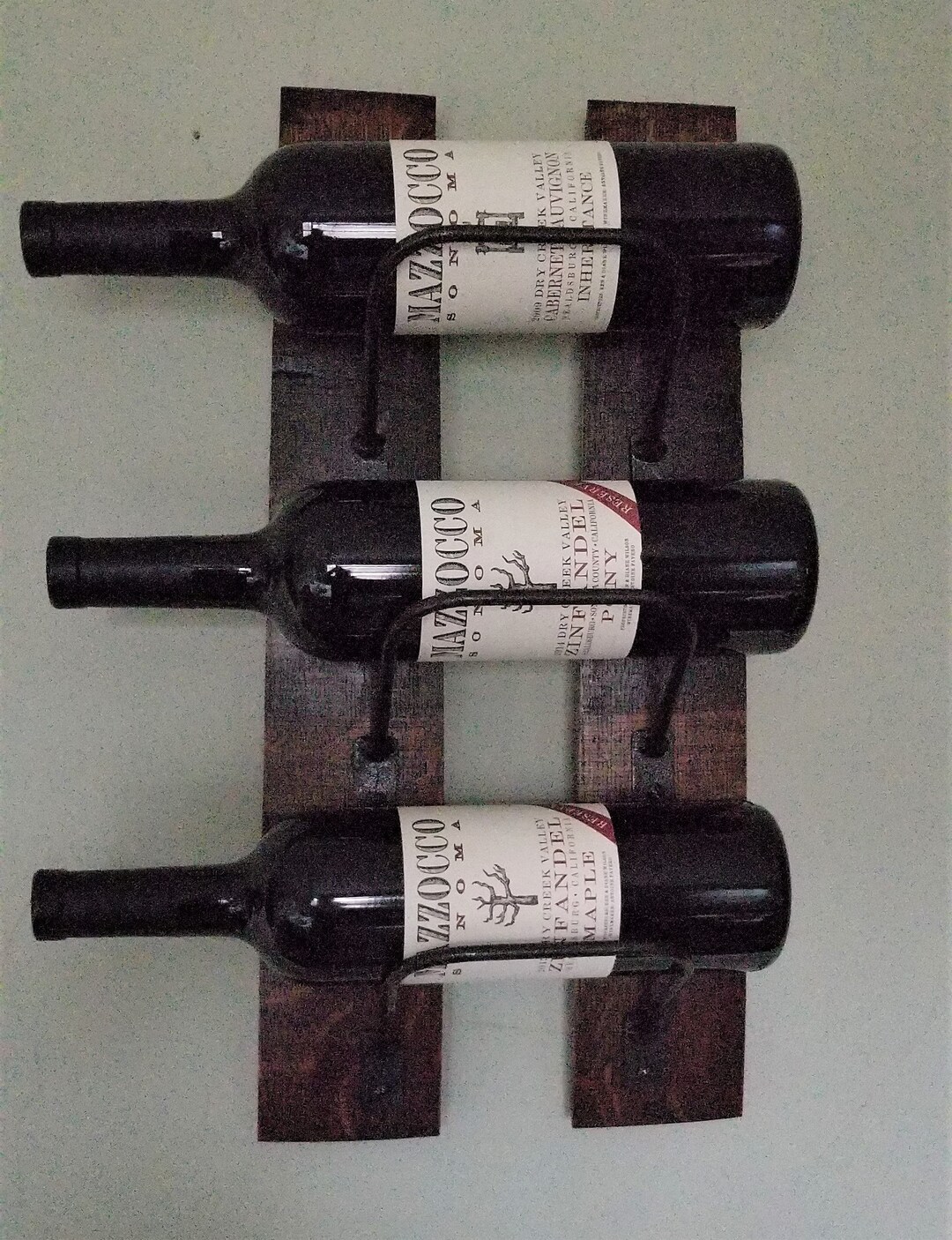 Wine Rack Mini, 3 Bottle Wine Rack Made From Reclaimed Wood Wine - Etsy
