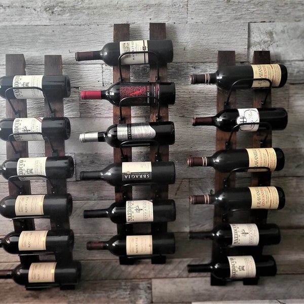 Rustic Wine Rack - Etsy