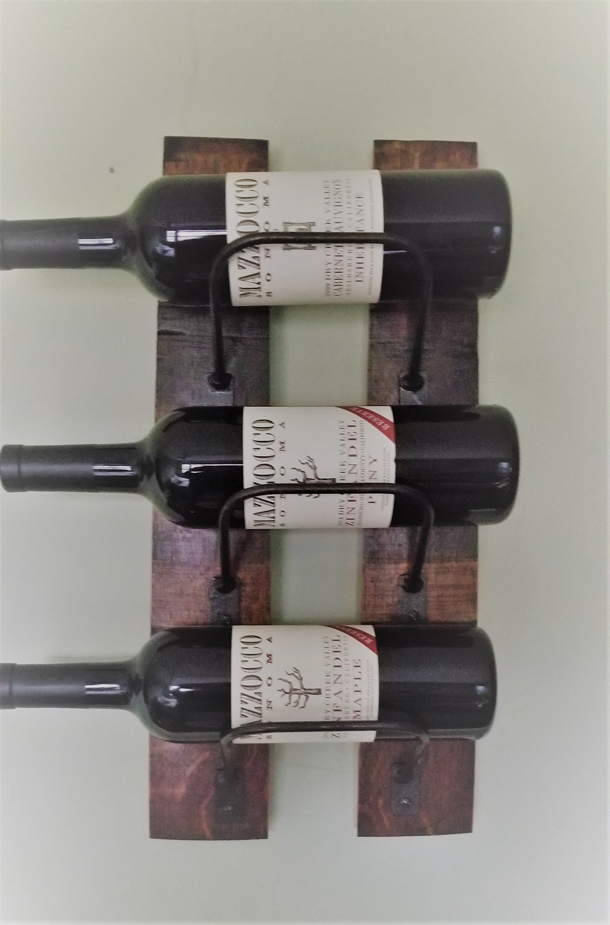 Wine Rack Mini 3 bottle wine rack made from reclaimed wood | Etsy