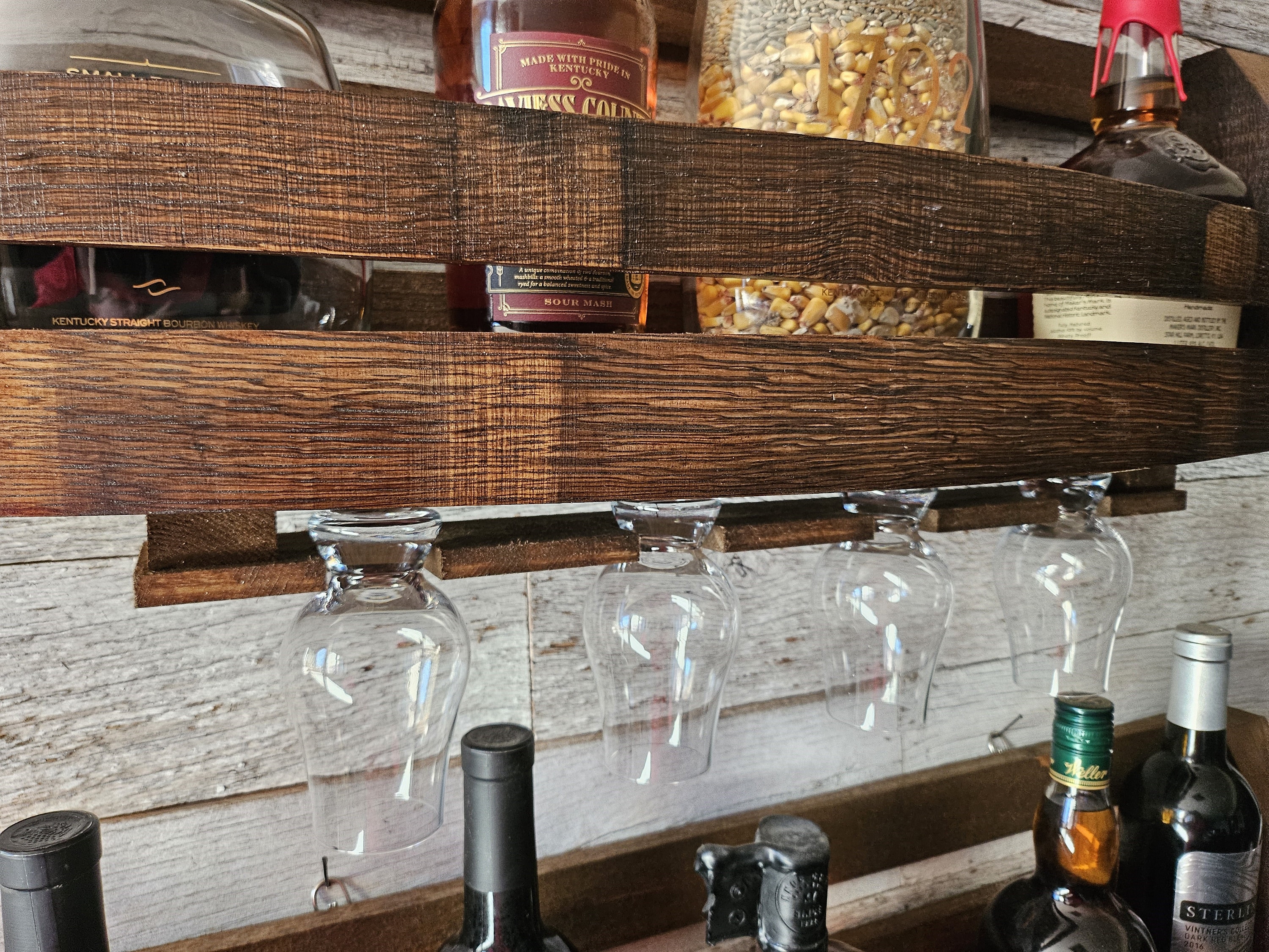 Whiskey/wine/bourbon Shelf - Etsy