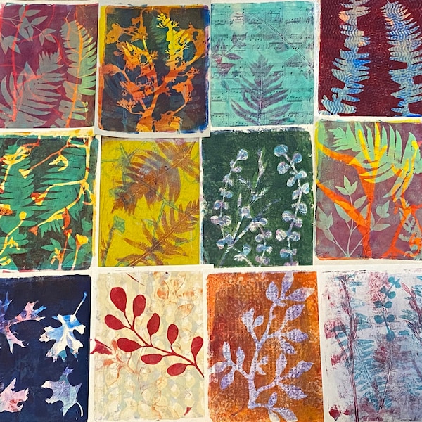 Hand Painted Papers - Etsy