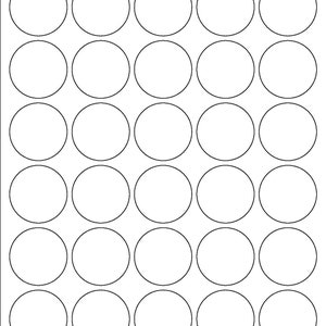 BLANK WHITE ROUND Matte Stickers Labels Mixed Media Supplies - Etsy
