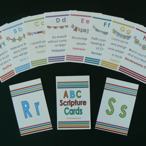 Abc Cards - Etsy