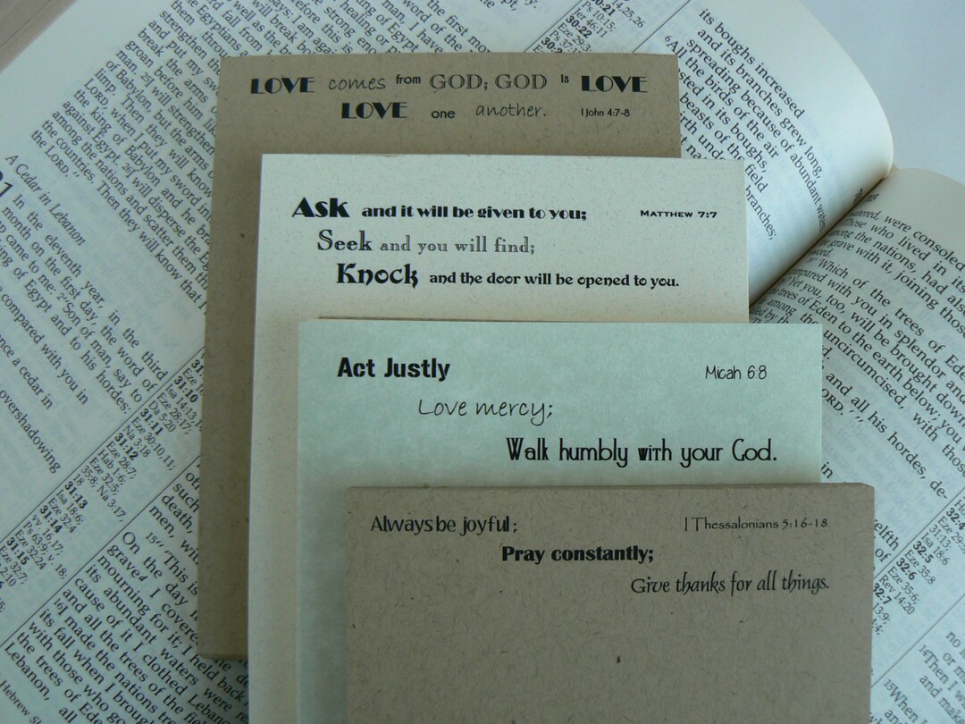 Scripture Notepads NC Bible Verse Kraft Graduation Subway I - Etsy