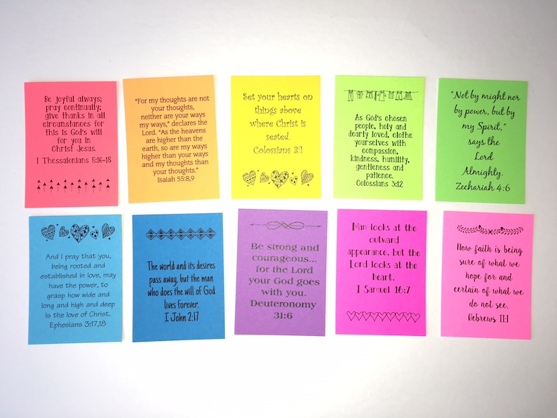 Box of Blessings 200 Scripture Cards Encouragement Bible Verse - Etsy